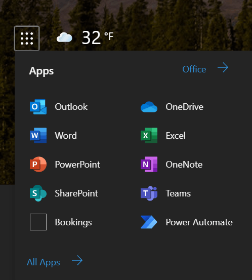 Edge "App Launcher" not launching 365 apps - Microsoft Q&A