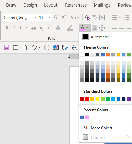 Where is Eyedropper tool in Word Office 365? - Microsoft Q&A
