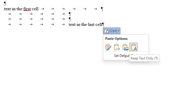 How to delete end-of-cell marker in Microsoft Word -- also called ...
