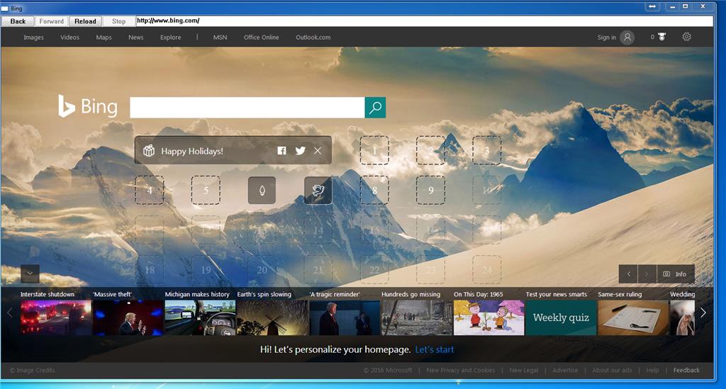 Removal of a bing pop up - Microsoft Q&A