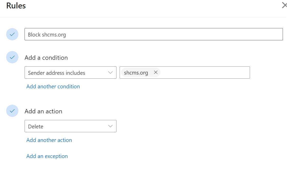 getting a lot of emails from the same ending address(the front name is ...