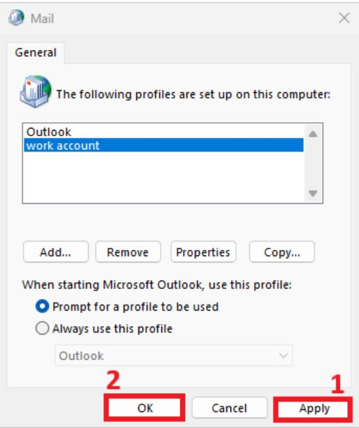 Why won't Outlook Classic let me " try a different account" to activate ...