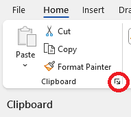 word draft start itself to collect when copy paste something ...