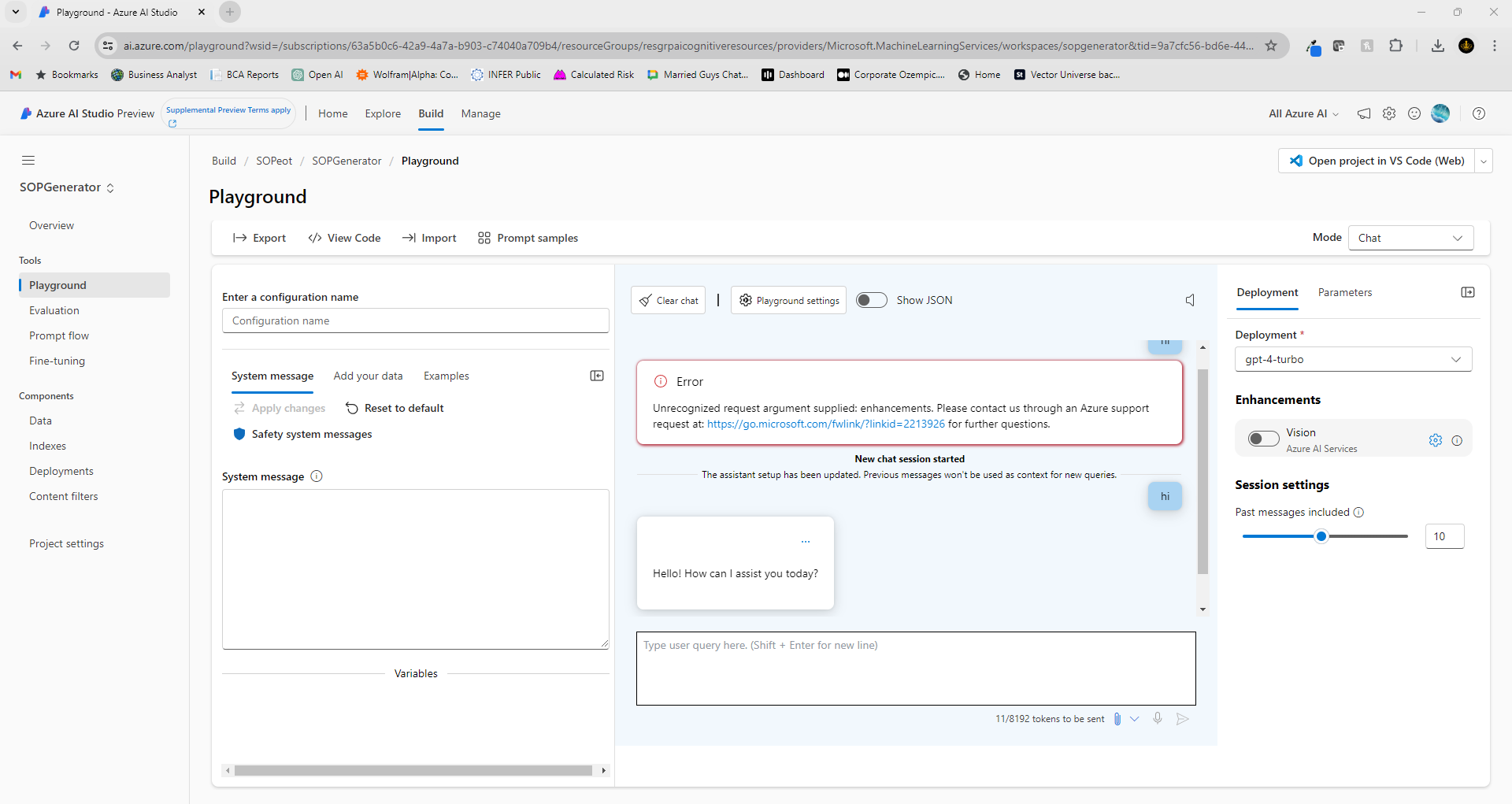 Azure AI Studio Vision Enhancement - Microsoft Q&A