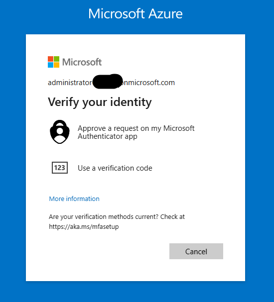 cannot login my administrator account because cannot get the validation ...