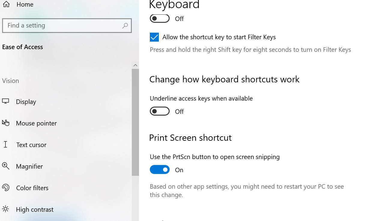Make the PrtSc button open snip and sketch through Azure Intune ...
