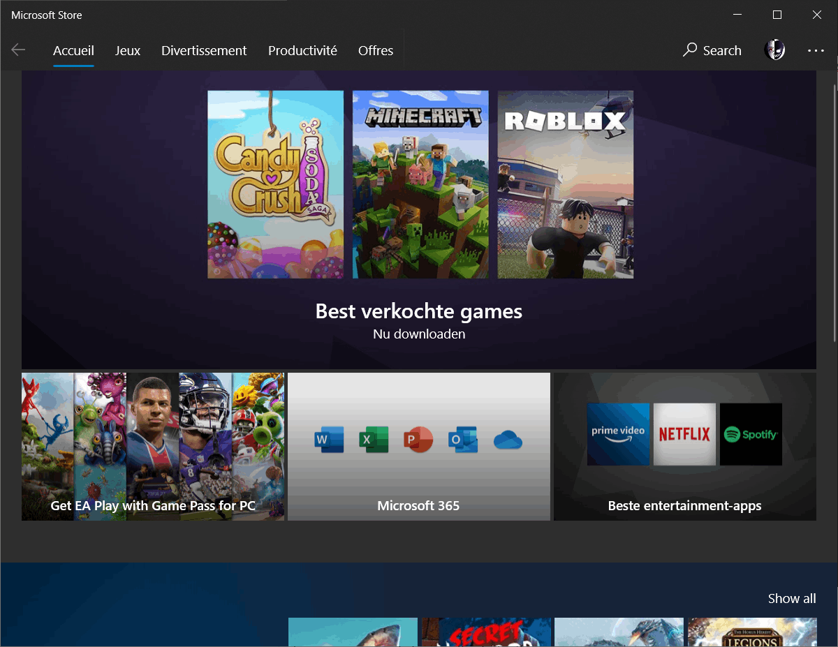 Changing the Microsoft Store Language - Microsoft Q&A