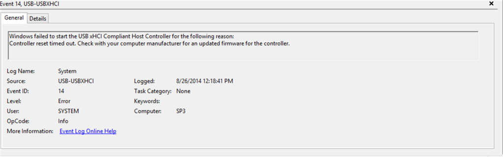 Windows Failed to Start the USB xHCI Compliant Controller - Microsoft Q&A