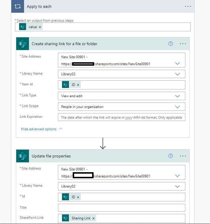 need help finding out how to add a sharepoint link to a record of a ...
