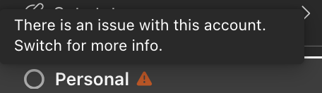 Issue with Personal Account in Microsoft Teams – "There is an issue ...