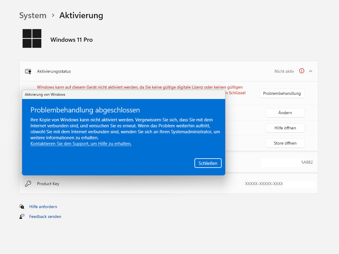Can't activate Windows 11 Pro after mainboard replacemt - Microsoft Q&A