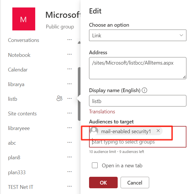 SharePoint Audience Targeting - Microsoft Q&A