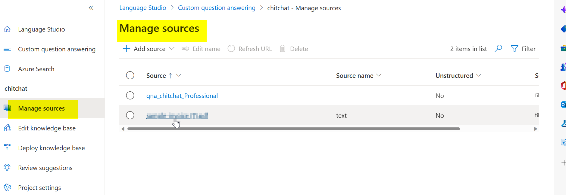 How can we get the last updated date/time of source files in custom question answering KB ...