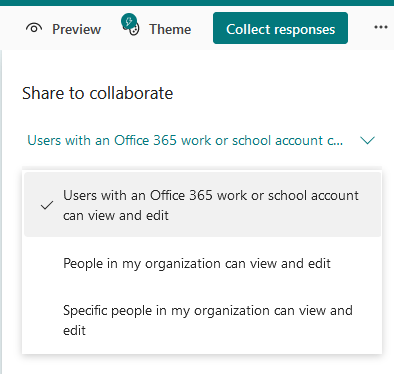 Microsoft Forms - Can someone outside of my organization (as well as ...