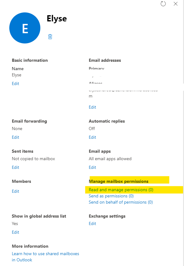 Shared mailbox permissions in O365 calendar - Microsoft Q&A
