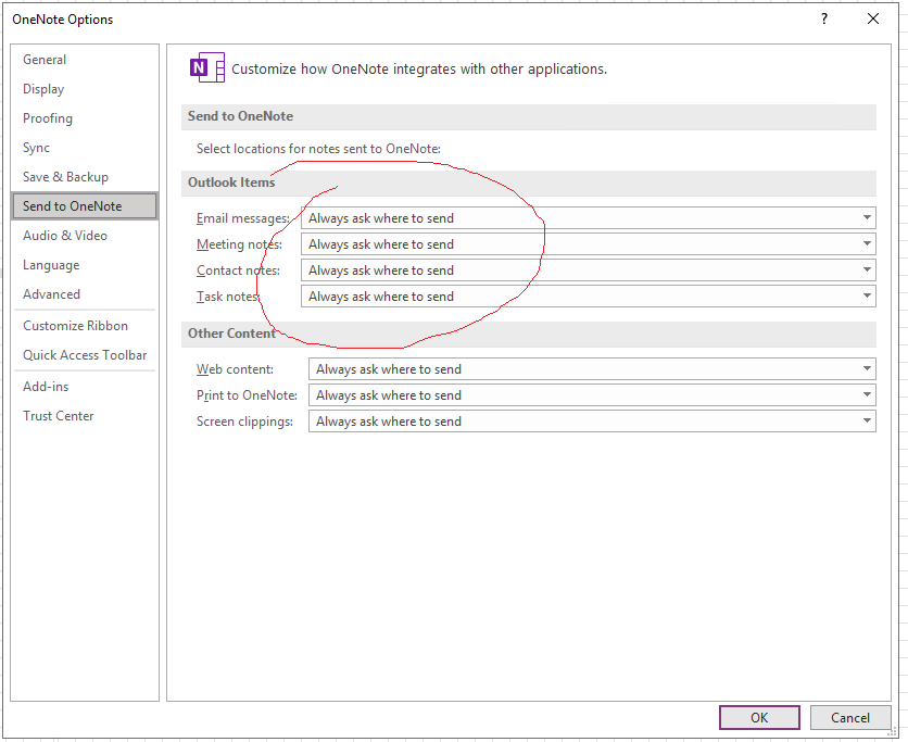 Moving email to OneNote goes to 1 file notebook? - Microsoft Q&A