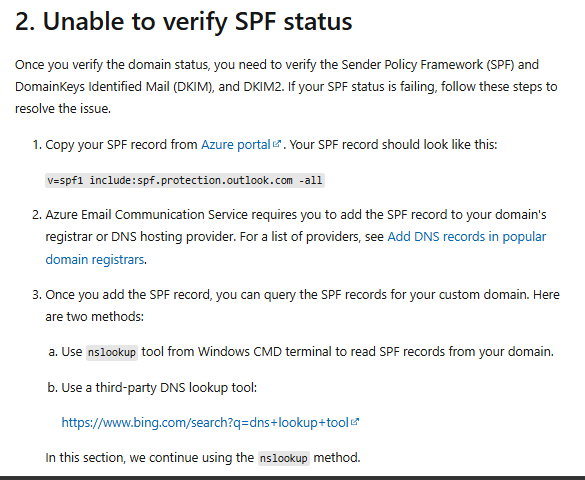 Email Communications Service - Validate SPF for Nested SPF Record ...