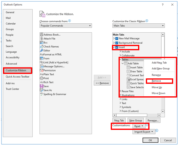 Illustrations, tables , symbols are all greyed in outlook - Microsoft Q&A