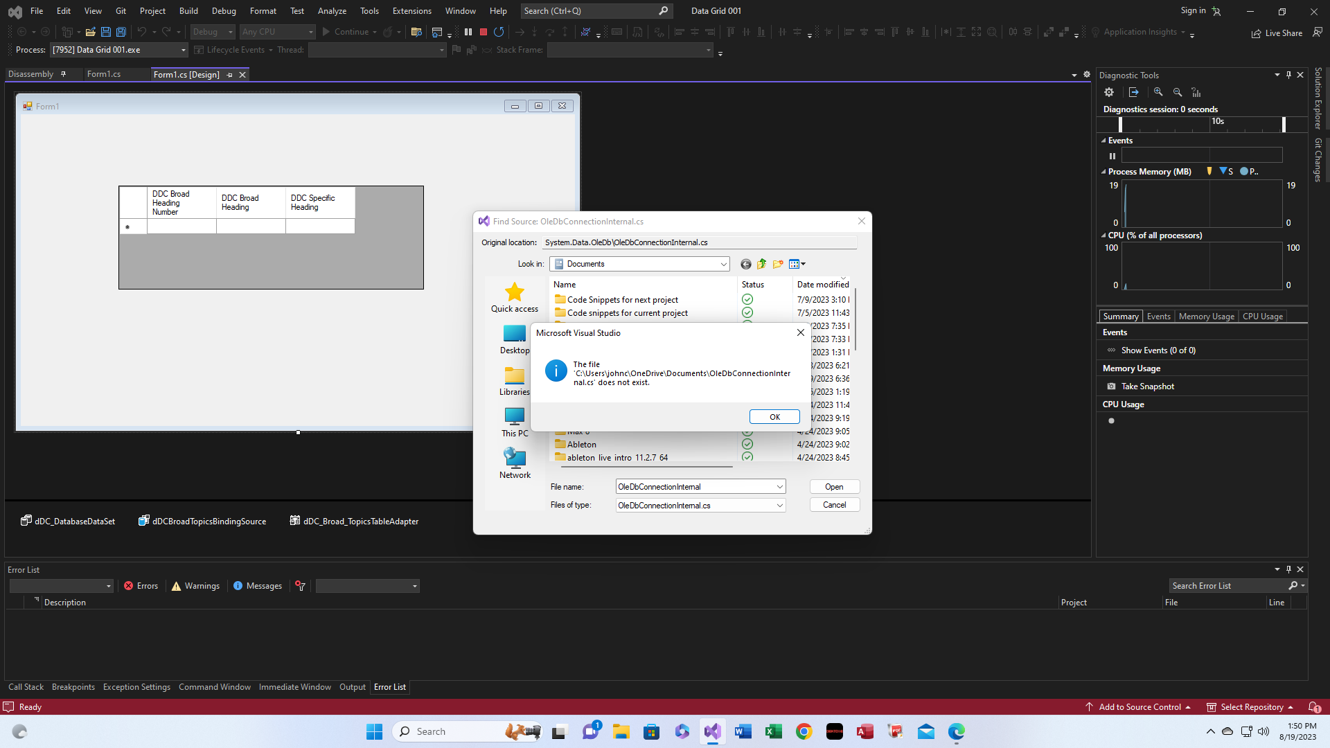 Unable to find the OLE DB wrapper file. - Microsoft Q&A