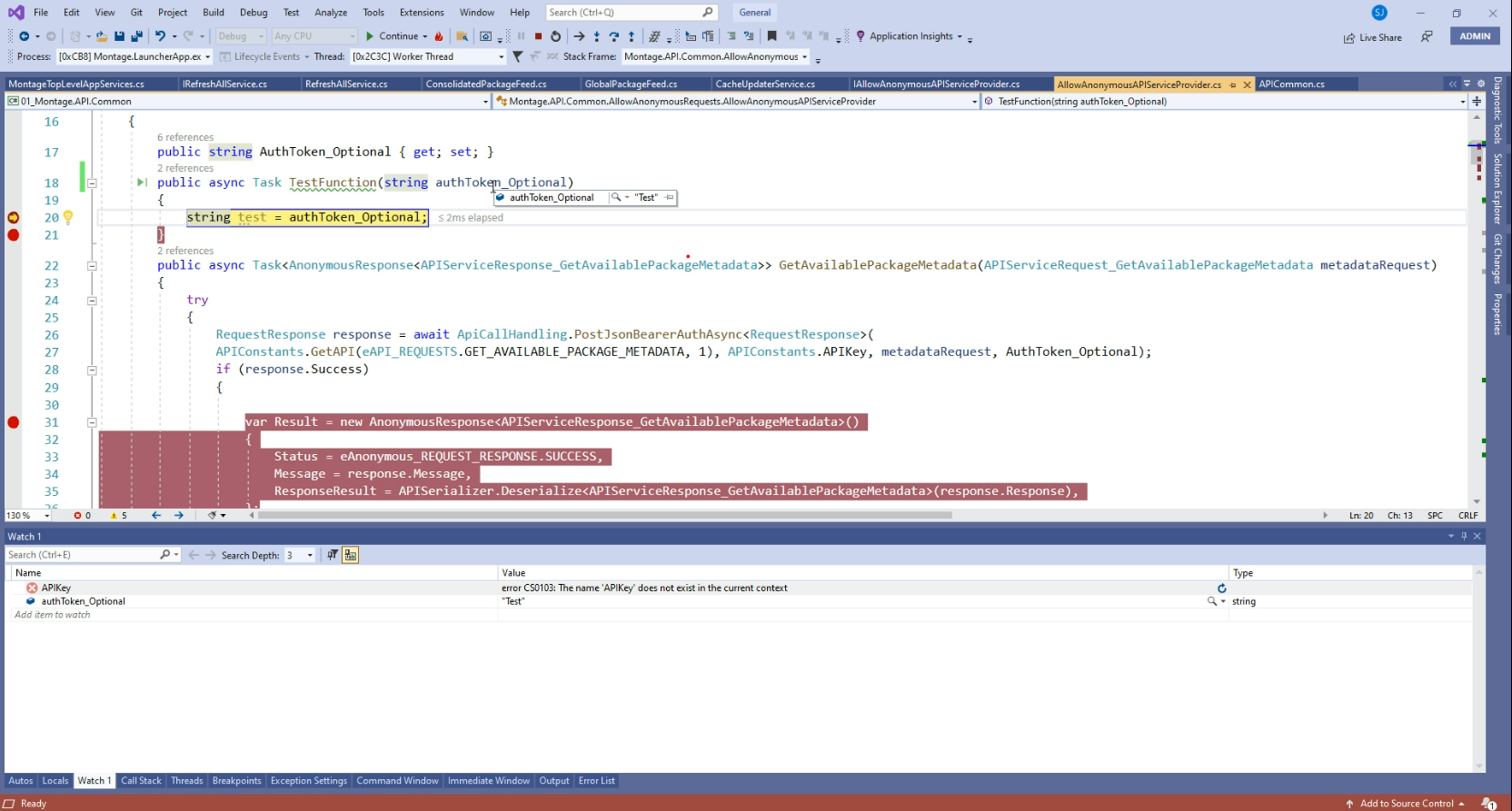 Async method is not showing UI context of declared variables ... Async method is not showing UI context of declared variables ...