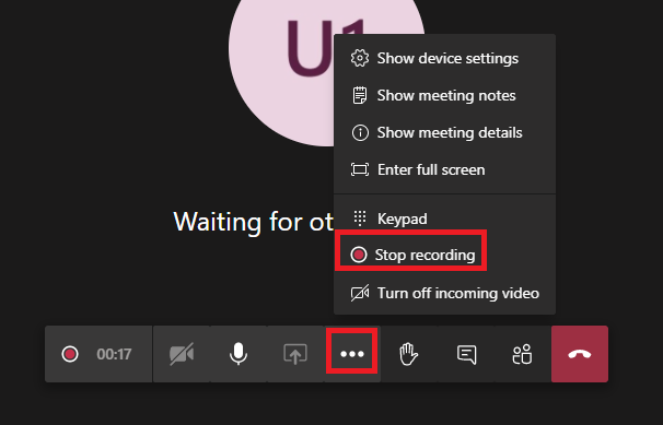 stop recording - Microsoft Q&A