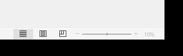 Bottom right corner shows GRAY zoom slider and %. No zooming possible ...