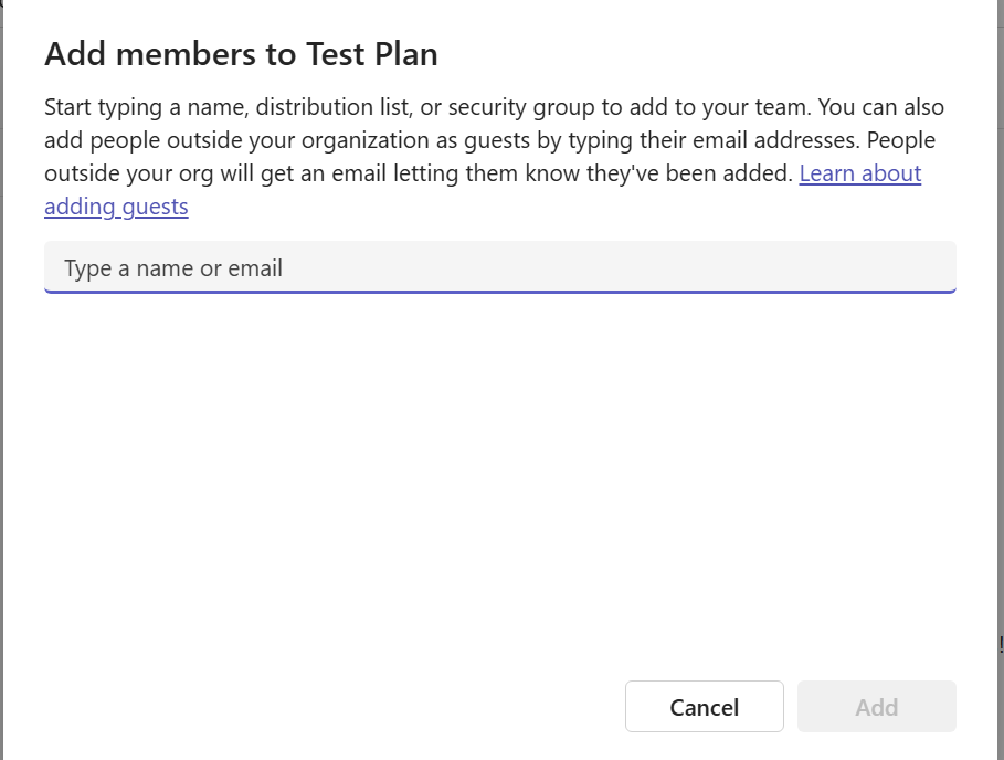 Cant add members to my group in Microsoft Planner - Microsoft Q&A
