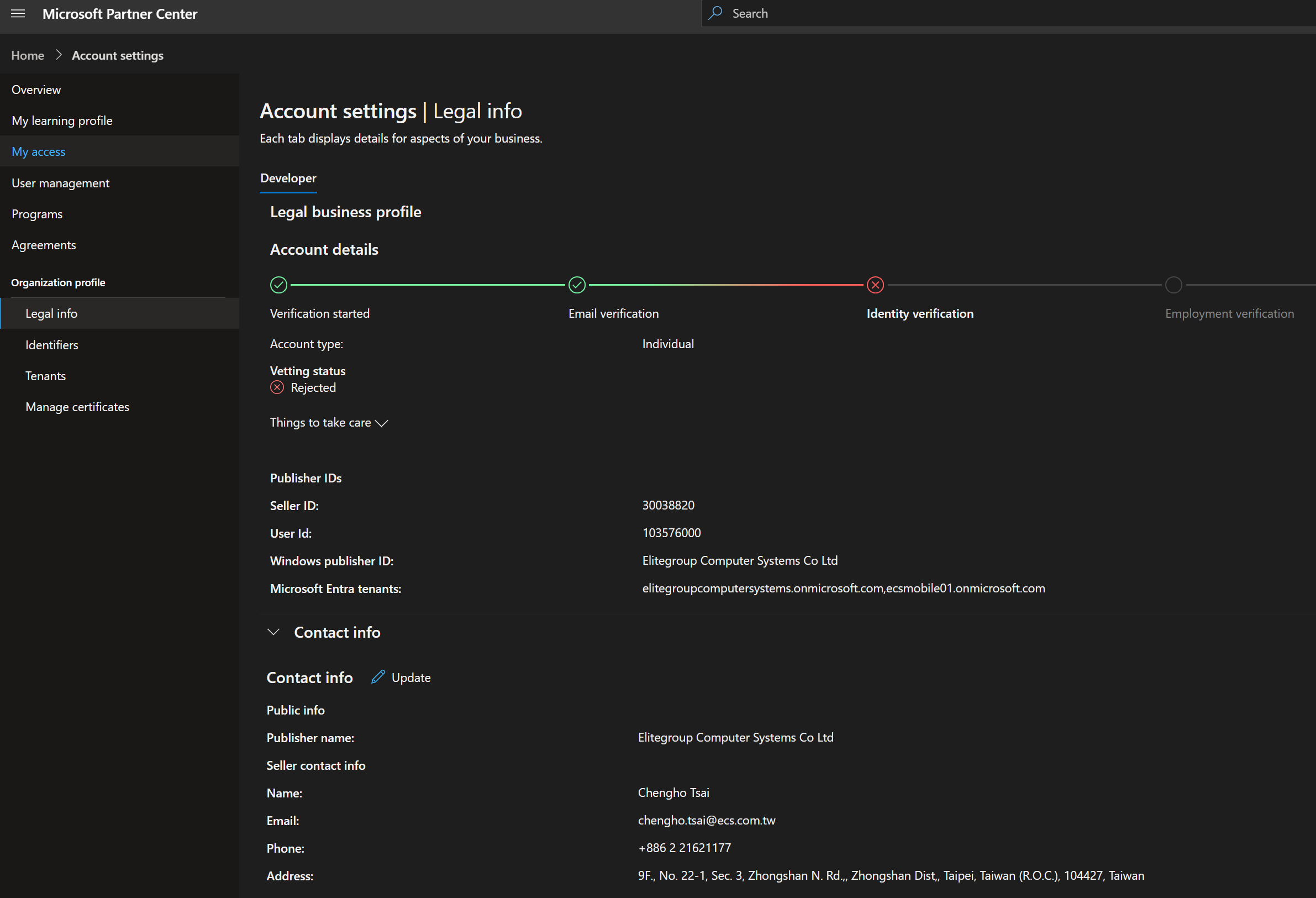 How to resolve a rejected vetting status in Microsoft Partner Center ...
