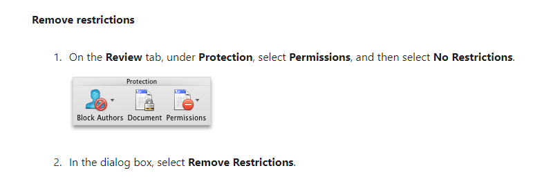 You cannot set permissions or open a file with restricted permission ...