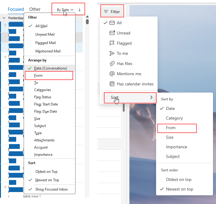 Outlook not sorting correctly - Microsoft Q&A