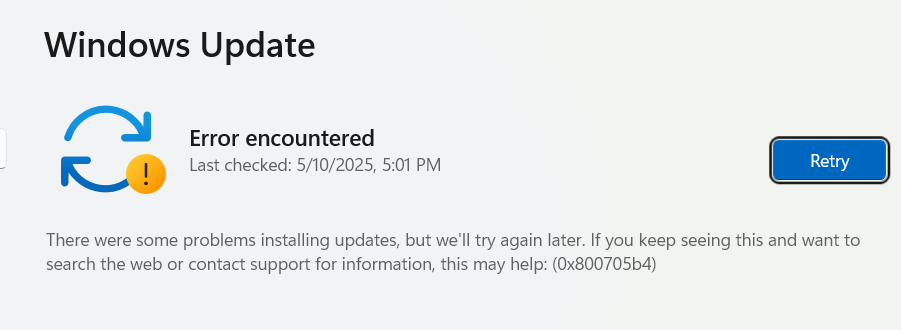 windows update - Microsoft Q&A