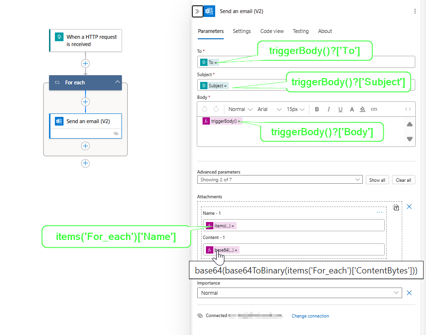Azure Logic App Send Email And Csv Or Excel Attachment Microsoft Qanda
