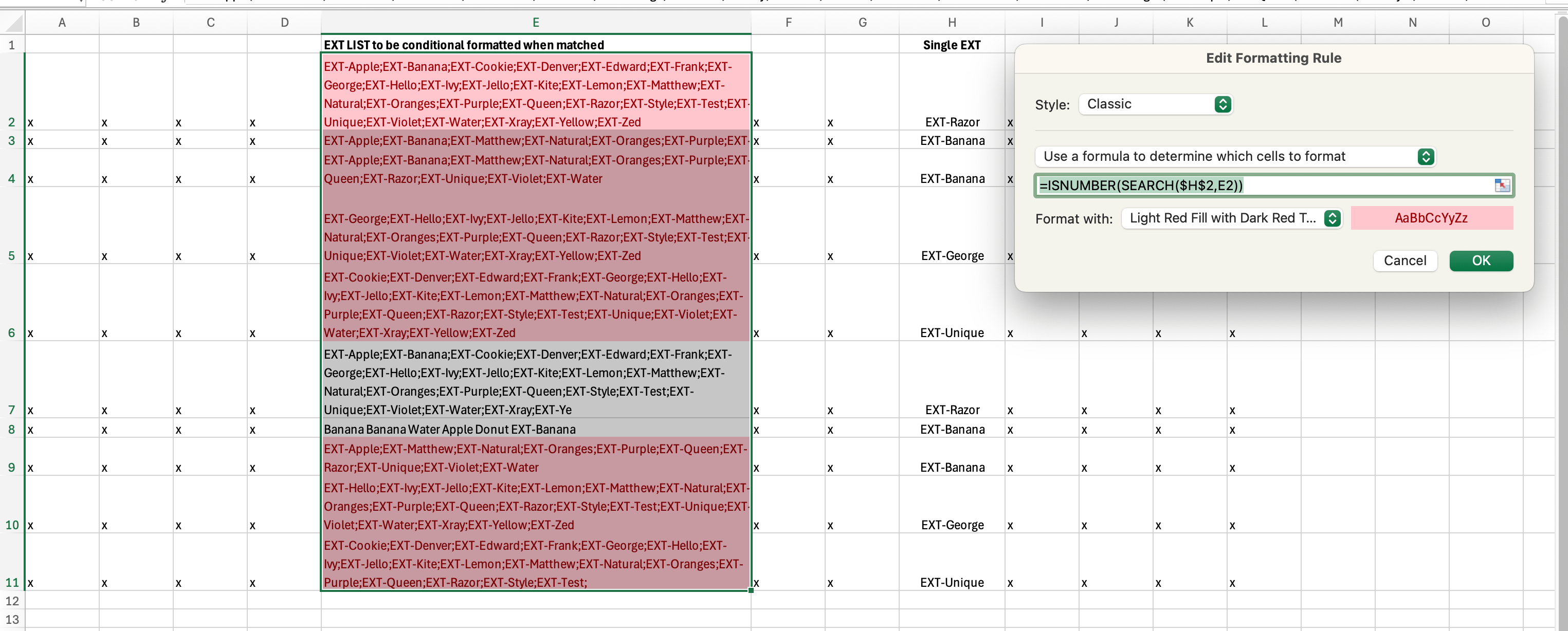 Excel Conditional Formatting Formula Not Quite Right - Microsoft Q&A