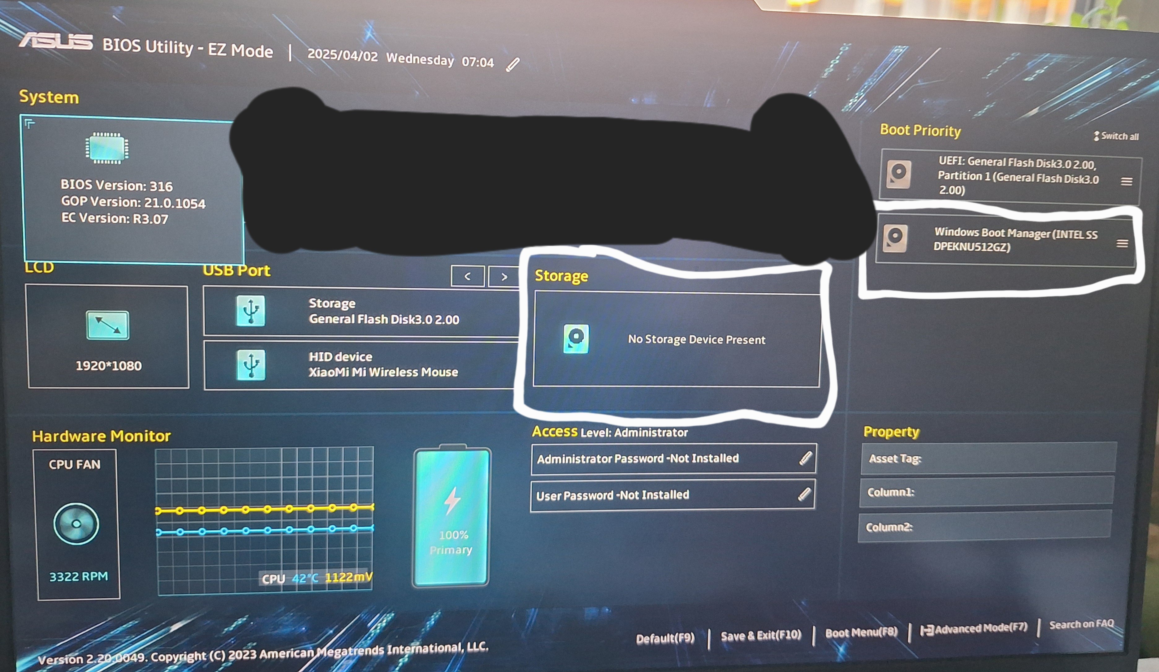 BIOS doesnt detect the storage device - Microsoft Q&A