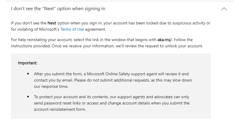 Request to Unlock Locked Outlook Account - Microsoft Q&A