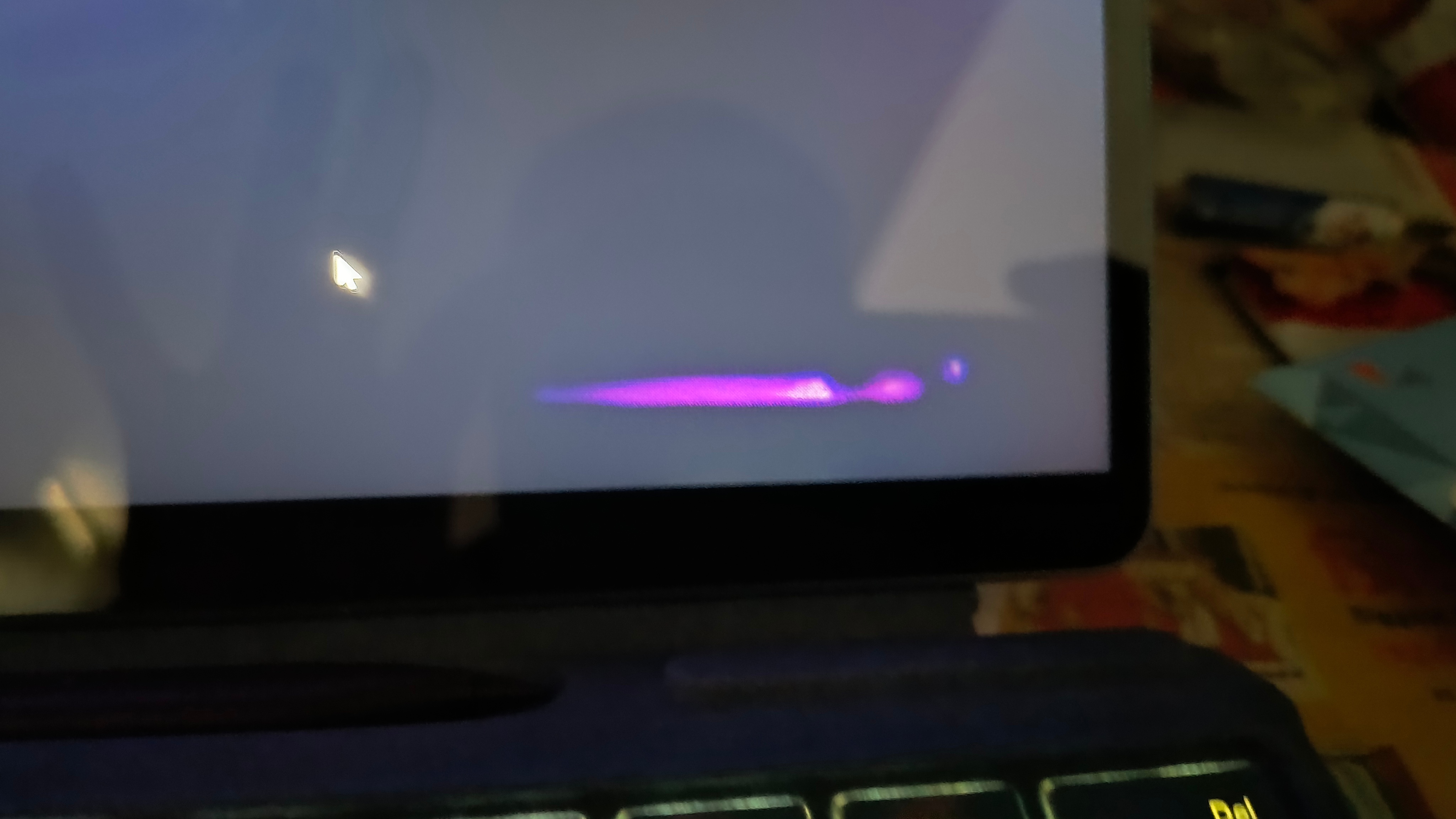 My surface pro 9 has a pinkish/ purplish line at the right bottom of ...