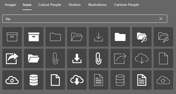 Add a pdf icon from insert > Icon menu - Microsoft Q&A