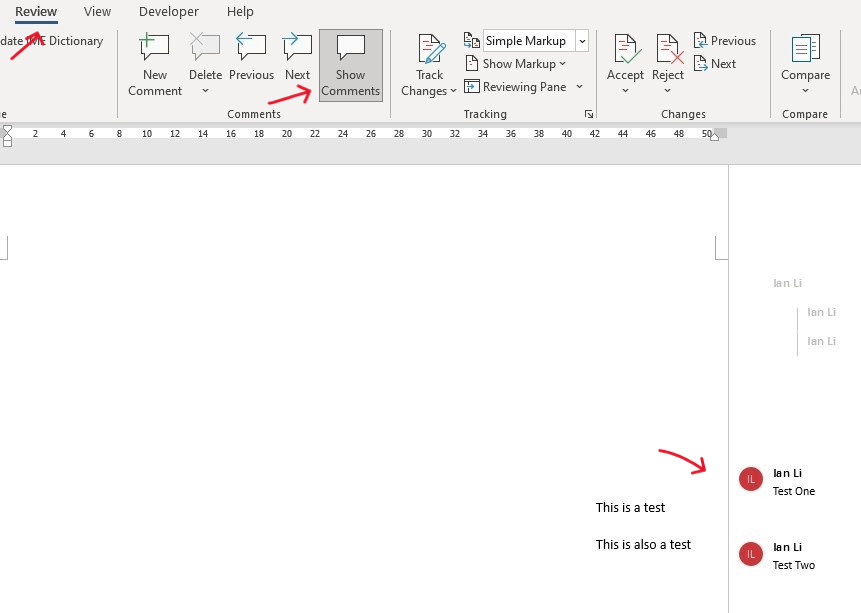 How do I get comments to show up in the margins again? - Microsoft Q&A