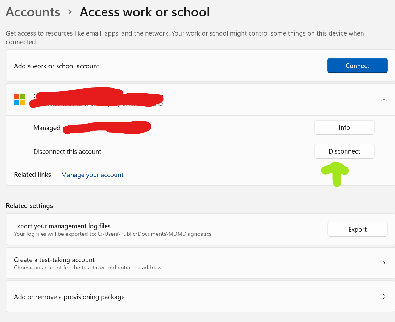 Cannot login after disconnecting from intune - Microsoft Q&A