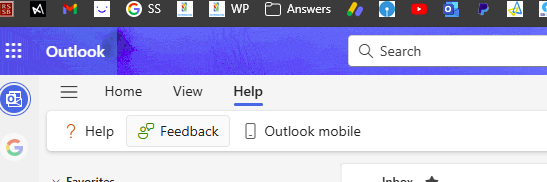 Can't get to Outlook within Edge. Logs in then says ... "something went ...