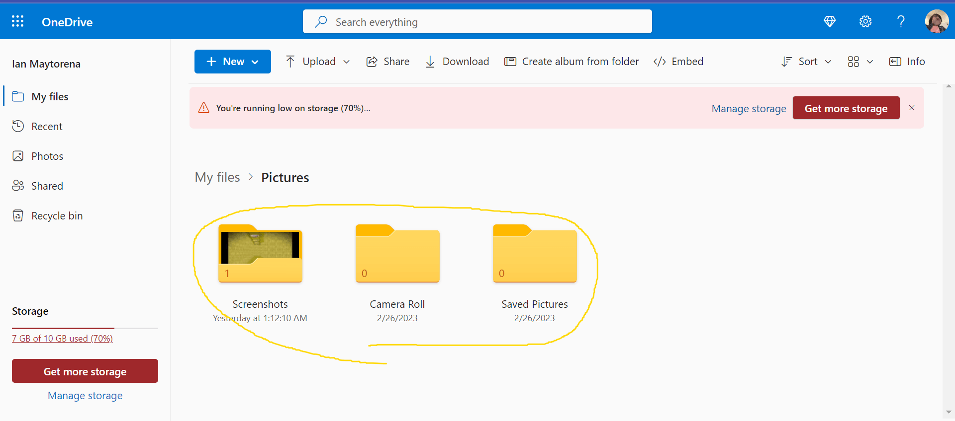 How to stop onedrive from categorizing random desktop screenshots in ...