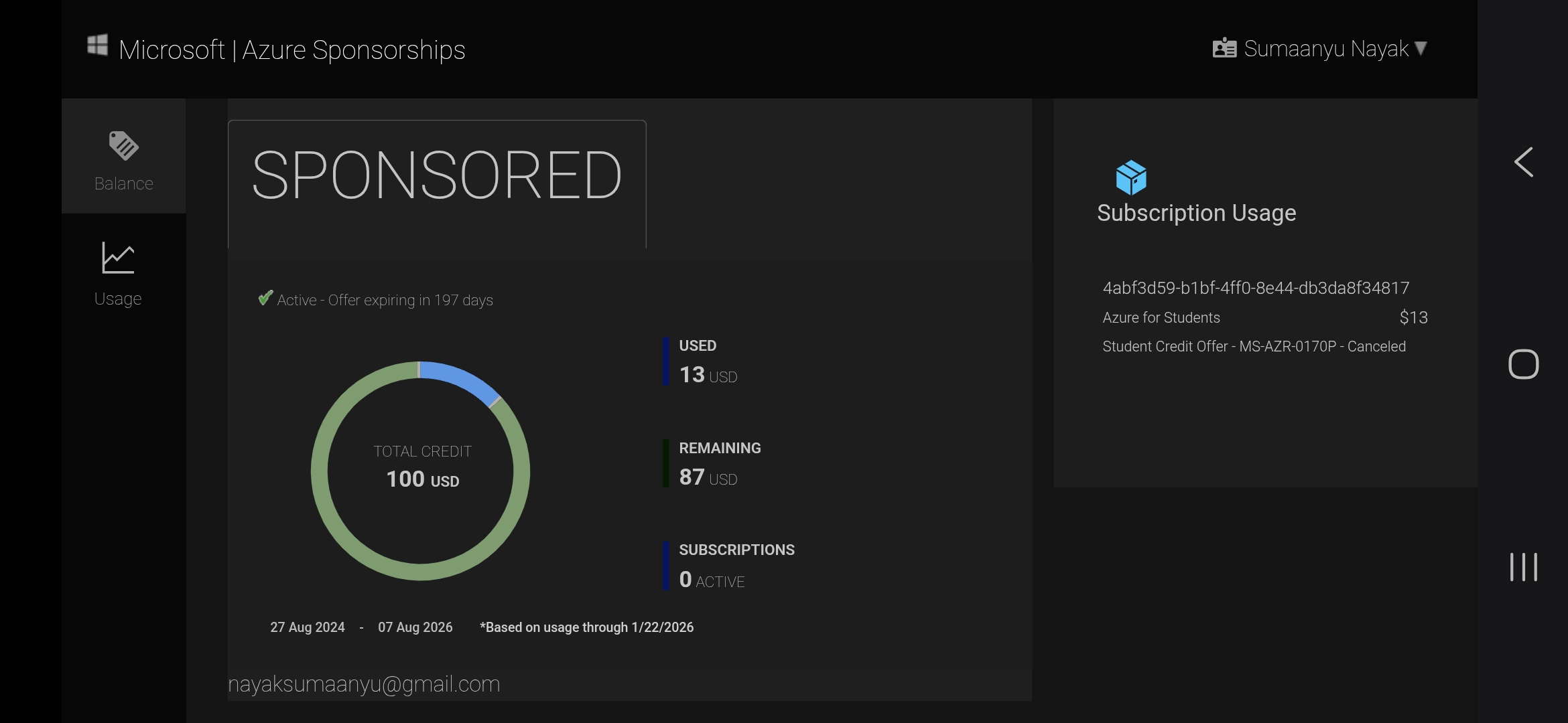 Azure Student account disabled - Microsoft Q&A