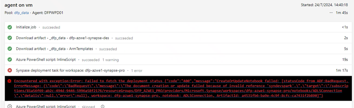 Azure Synapse CI/CD Pipeline - Override Apache Spark Pool Name in Notebooks - Microsoft Q&A