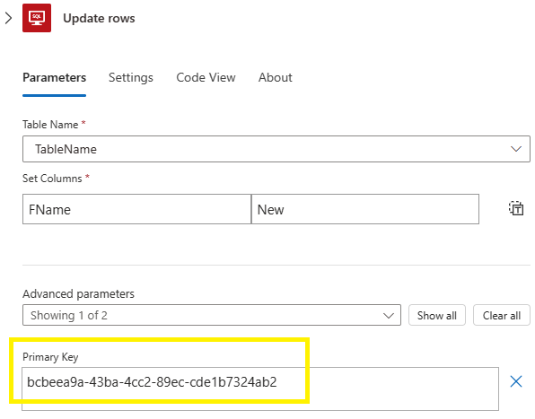 Updaterows In Logic App Fails With Error Badrequest Microsoft Qanda 