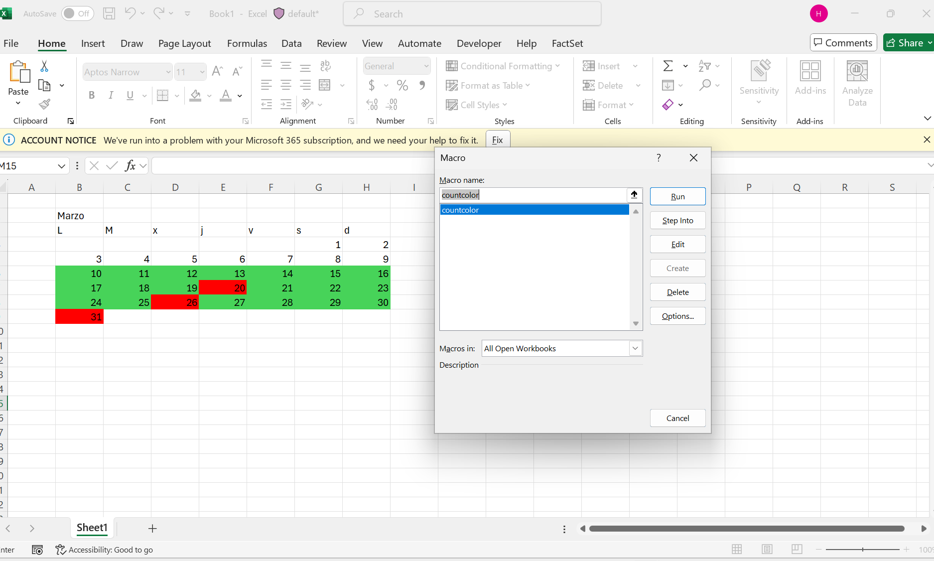 ¿Cómo contar celdas por colores en Excel Microsoft 365? - Microsoft Q&A