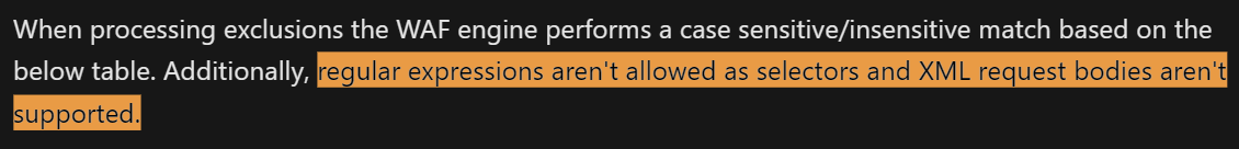 Exclude waf rule 944130(Suspicious Java classes) - Microsoft Q&A Exclude waf rule 944130(Suspicious Java classes) - Microsoft Q&A