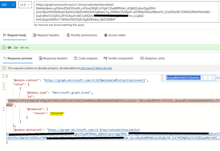 Calendar "Get Delta" API not sending the cancel event - Microsoft Q&A