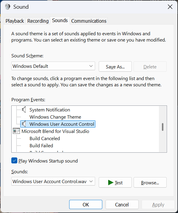 Windows Login and Logoff Sounds not working, events not shown in list ...