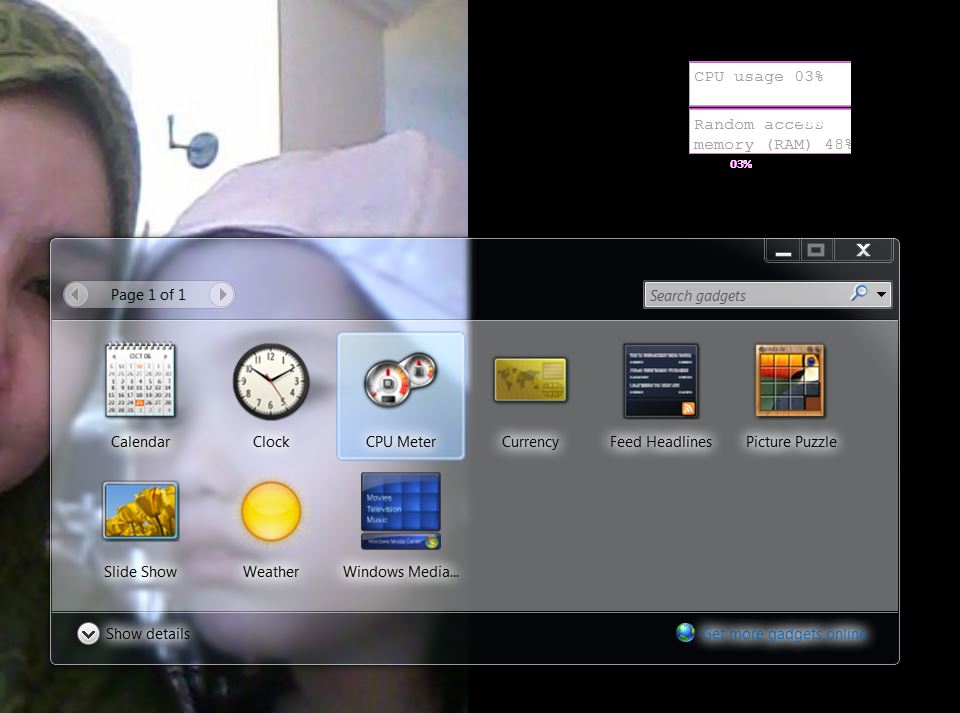 How to configure CPU Meter so it shows the actual image instead of text ...