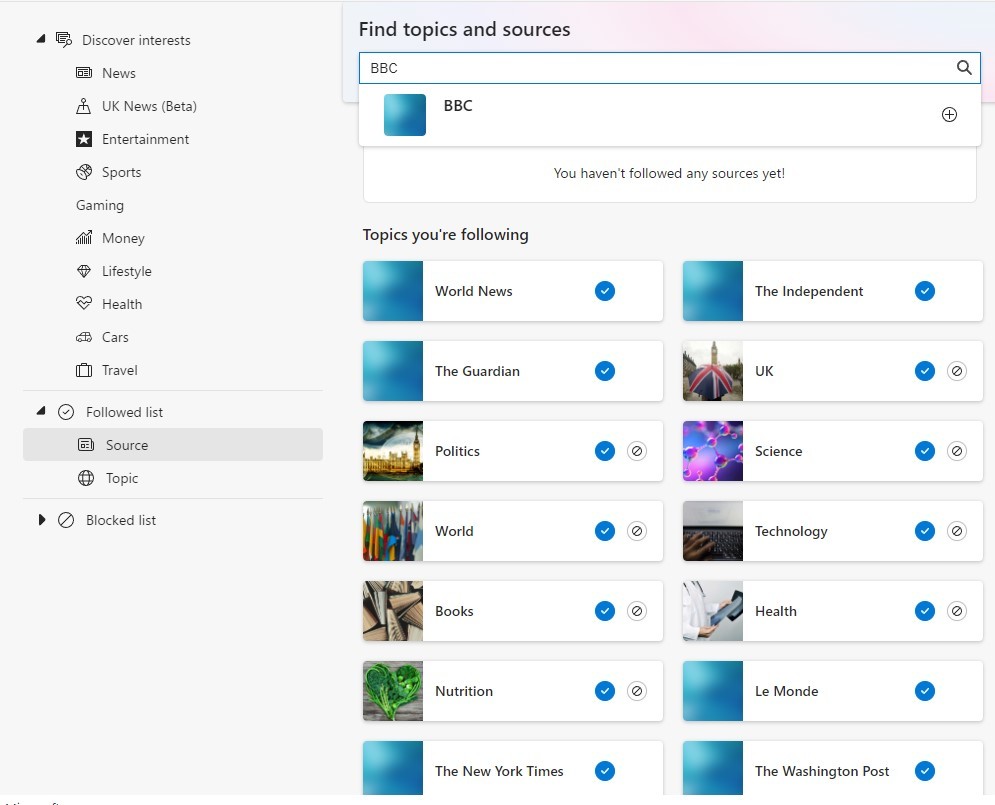 Microsoft Edge news feed - Microsoft Q&A